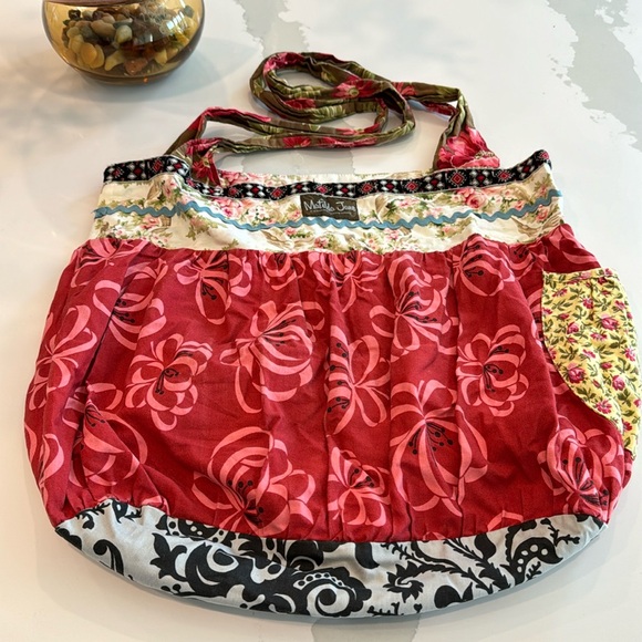 Matilda Jane | Bags | Vintage Early 200s Matilda Jane Market Tote Hobo ...
